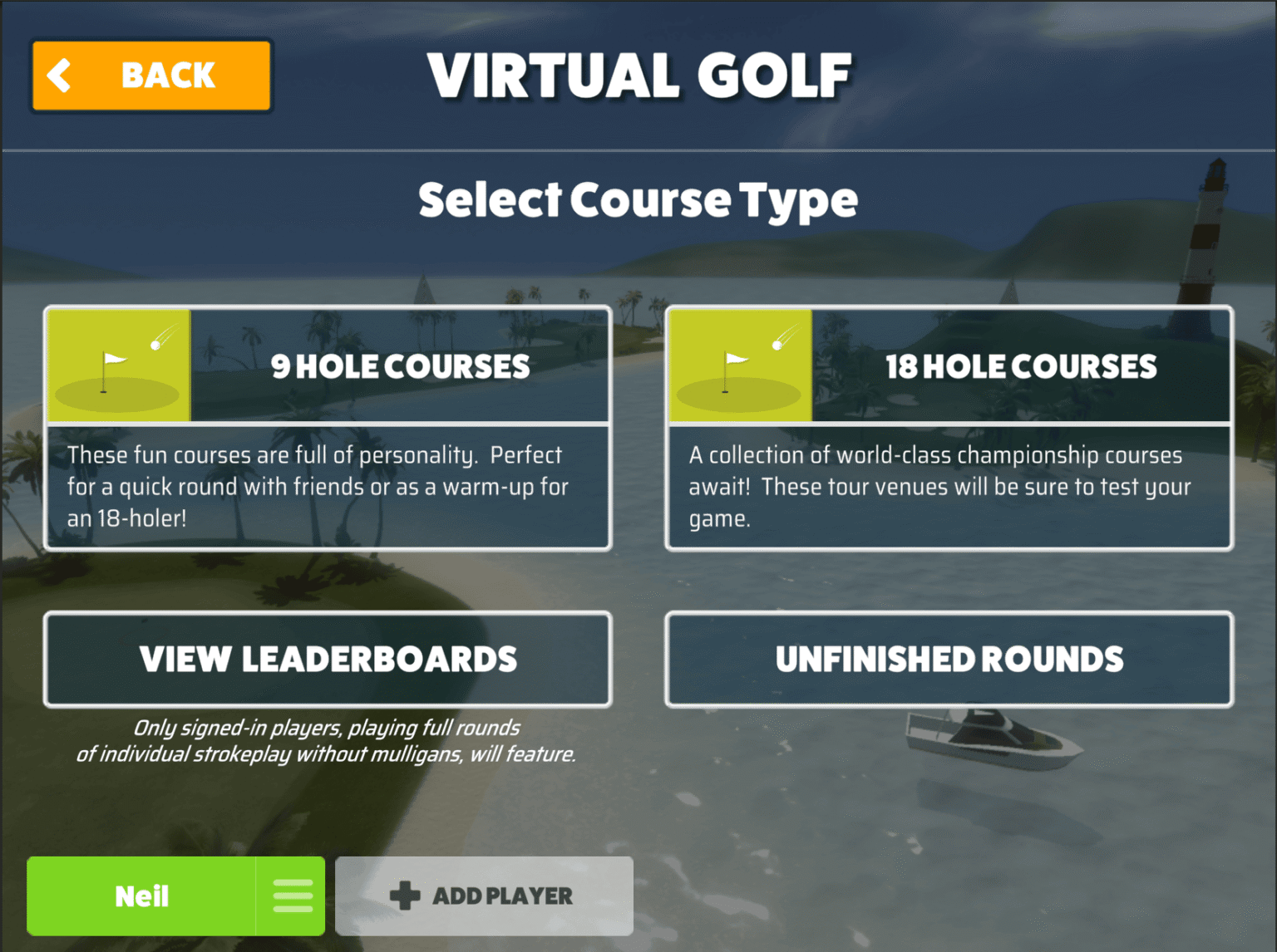 Features - Awesome Golf